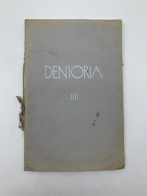 CATALOGO Societa' anonima Dentoria. Fabbrica di prodotti per otturazioni dentali