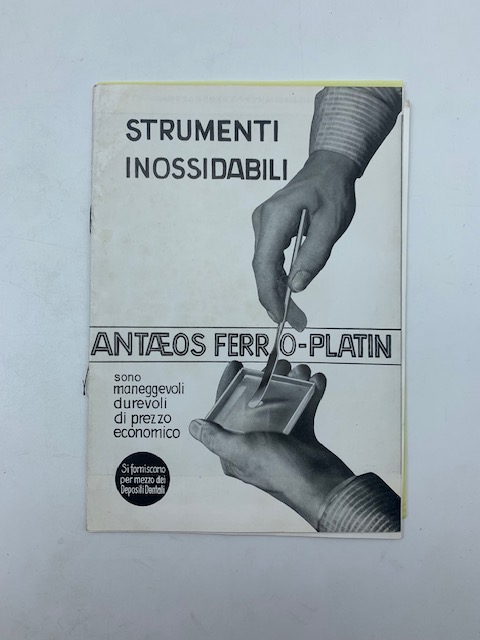 CATALOGO PUBBLICIARIO VINTAGE Strumenti inossidabili Antaeos Ferroplatin