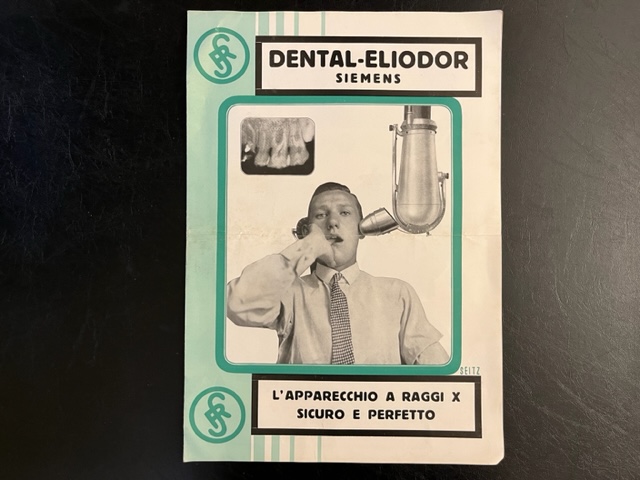 PIEGHEVOLE PUBBLICITARIO Dental-Eliodor Siemens. L'apparecchio a raggi X sicuro