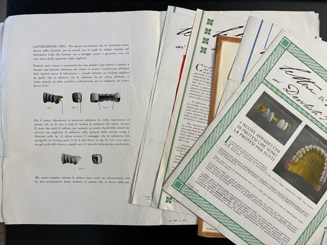 RACCOLTA DI PIEGHEVOLI PUBBLICITARI La lettera di Libe' ai dentisti d'Italia