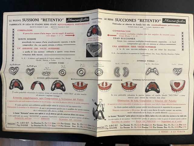 PIEGHEVOLE PUBBLICITARIO CARTACEO Sussione automatica a vite Meunier Burdin