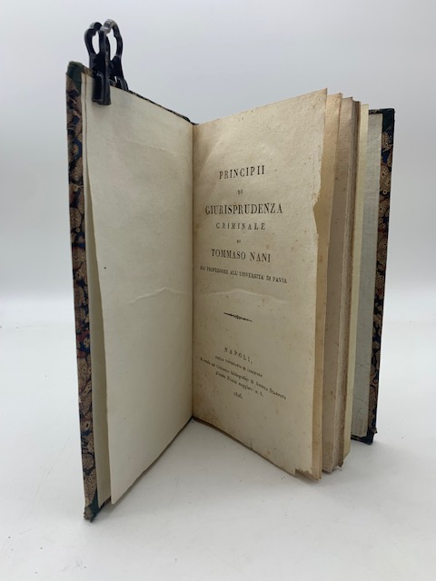 Tommaso Nani, Principii di giurisprudenza criminale, 1826