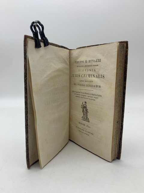 Renazzi, Elementa juris criminalis. Liber secundus. De poenis generatim